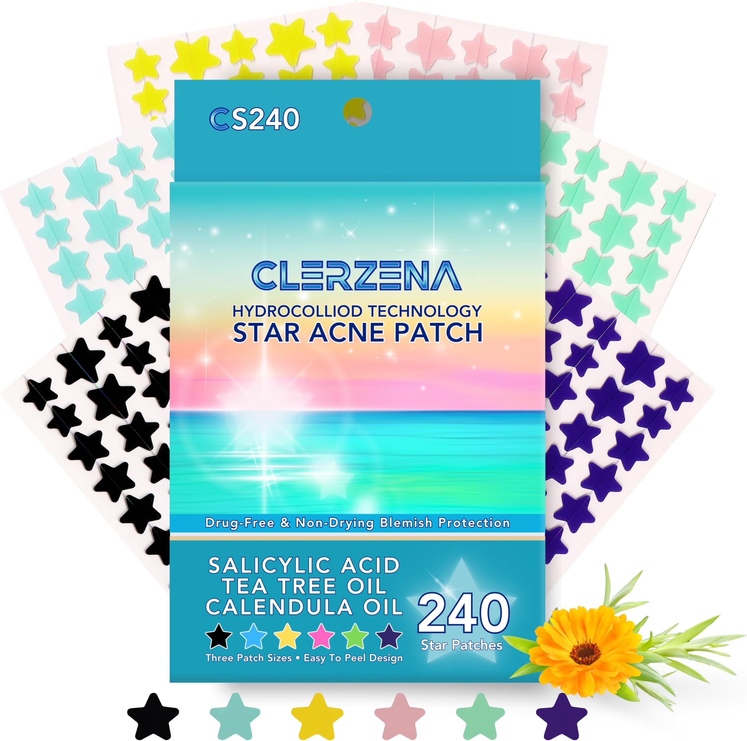 Amazon.com : AUSLKA Star Pimple Patches - 150 Count - Hydrocolloid ...