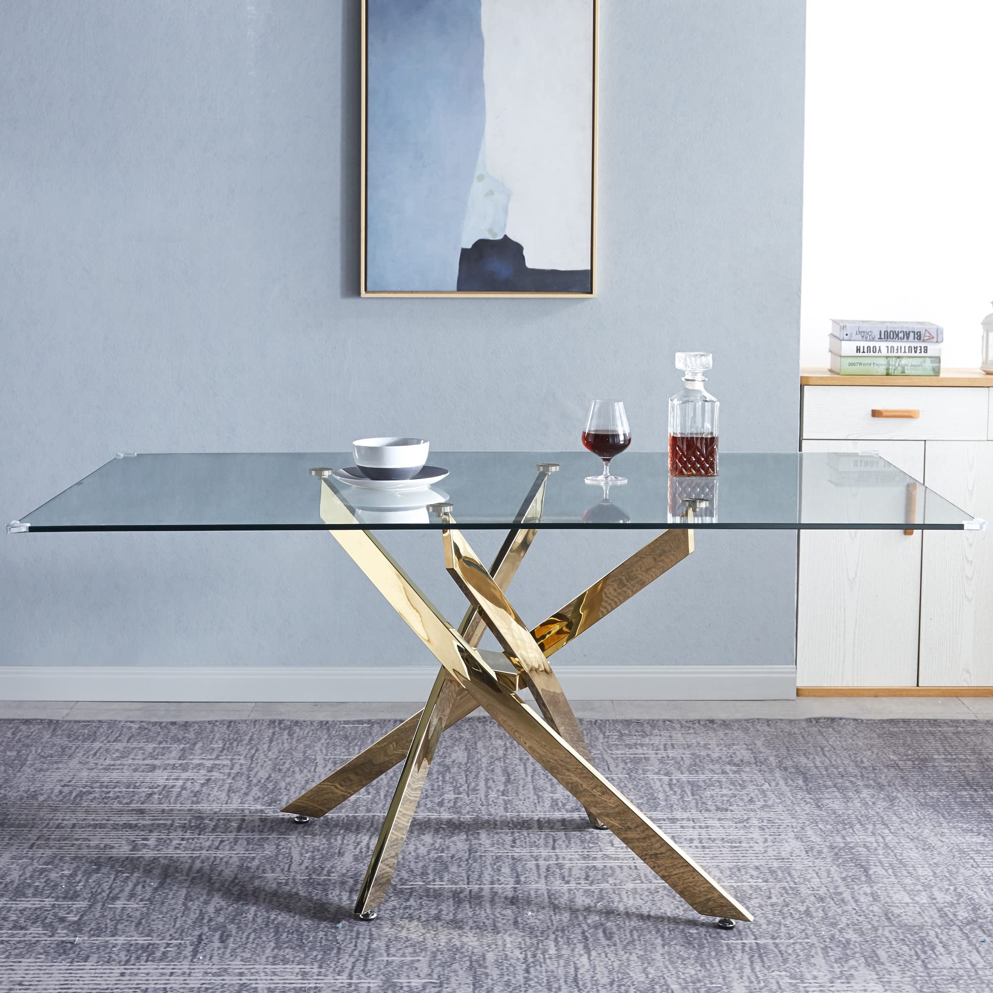 Snapklik.com : NicBex Dining Table Contemporary Kitchen Table Farmhouse ...