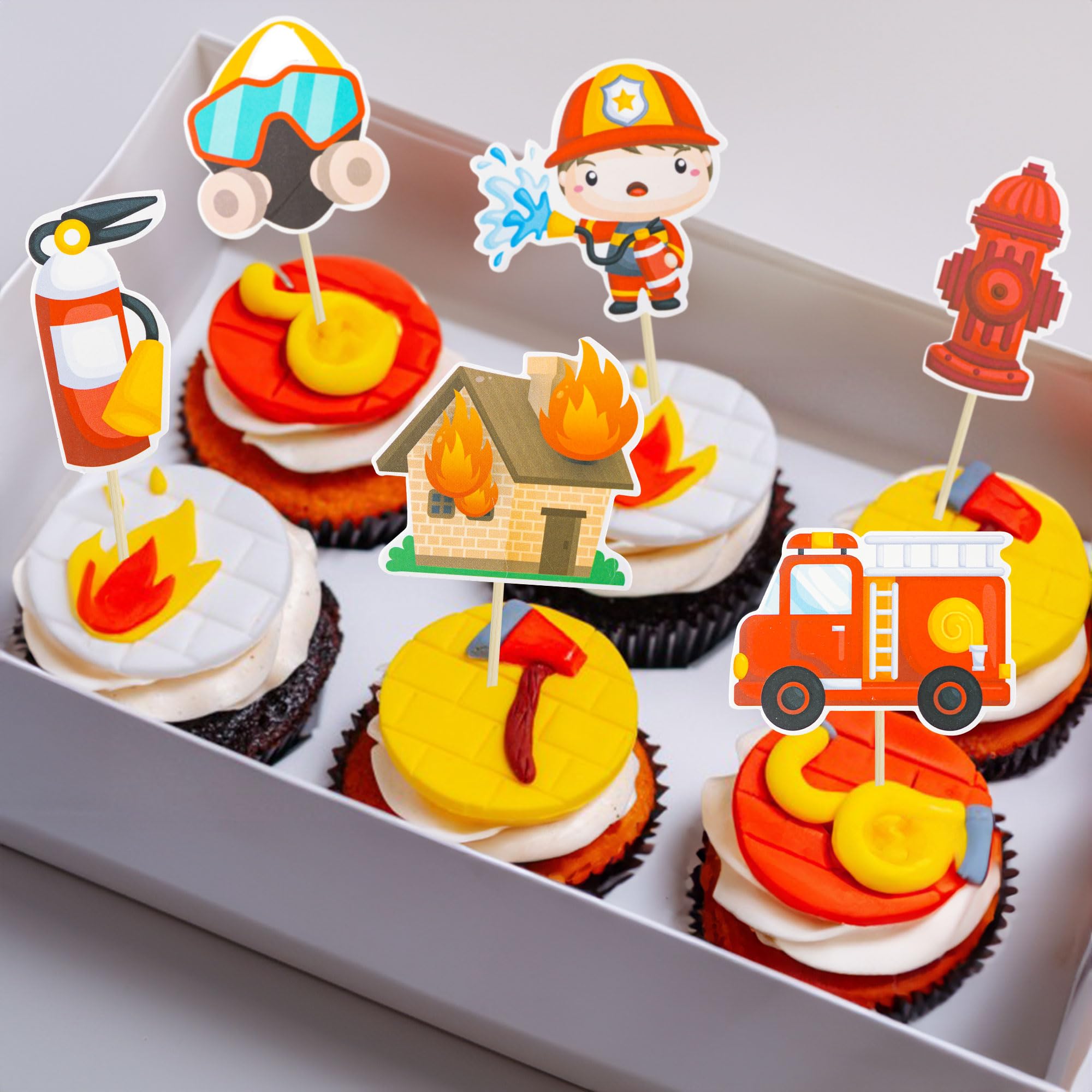 Fireman Cake Topper Fireman Sam Cake Topper Decoration Round Circle