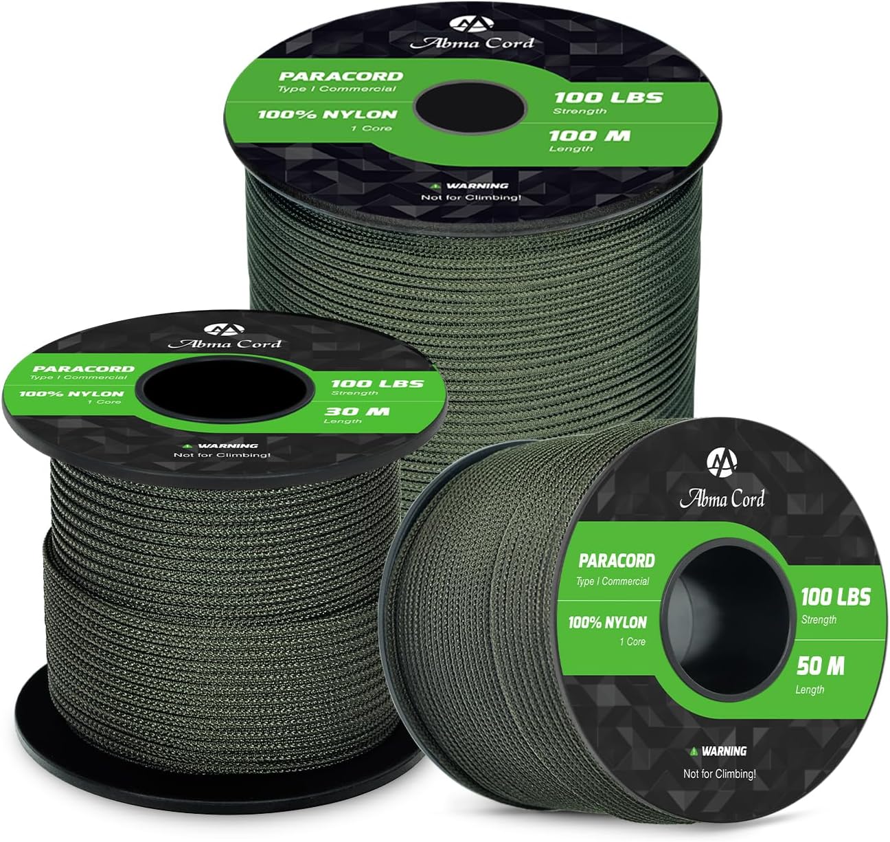 Abma Cord Paracord 2mm 30m 100% Nylon Rope 1 Strand Type I Parachute ...