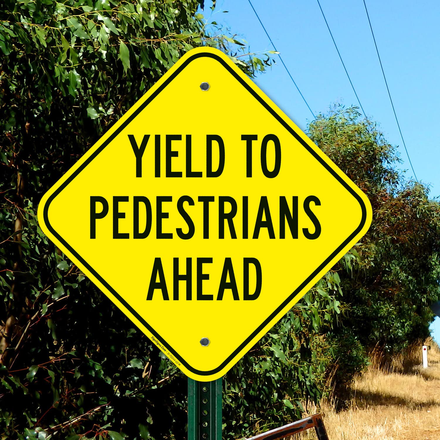 Yield Ahead Sign Flagger Ahead Sign CW23 2 Traffic Safety Supply