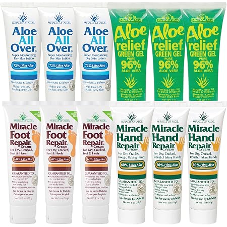 Amazon.com : Miracle of Aloe Miracle Hand Repair Cream (4 Ounce (Pack ...