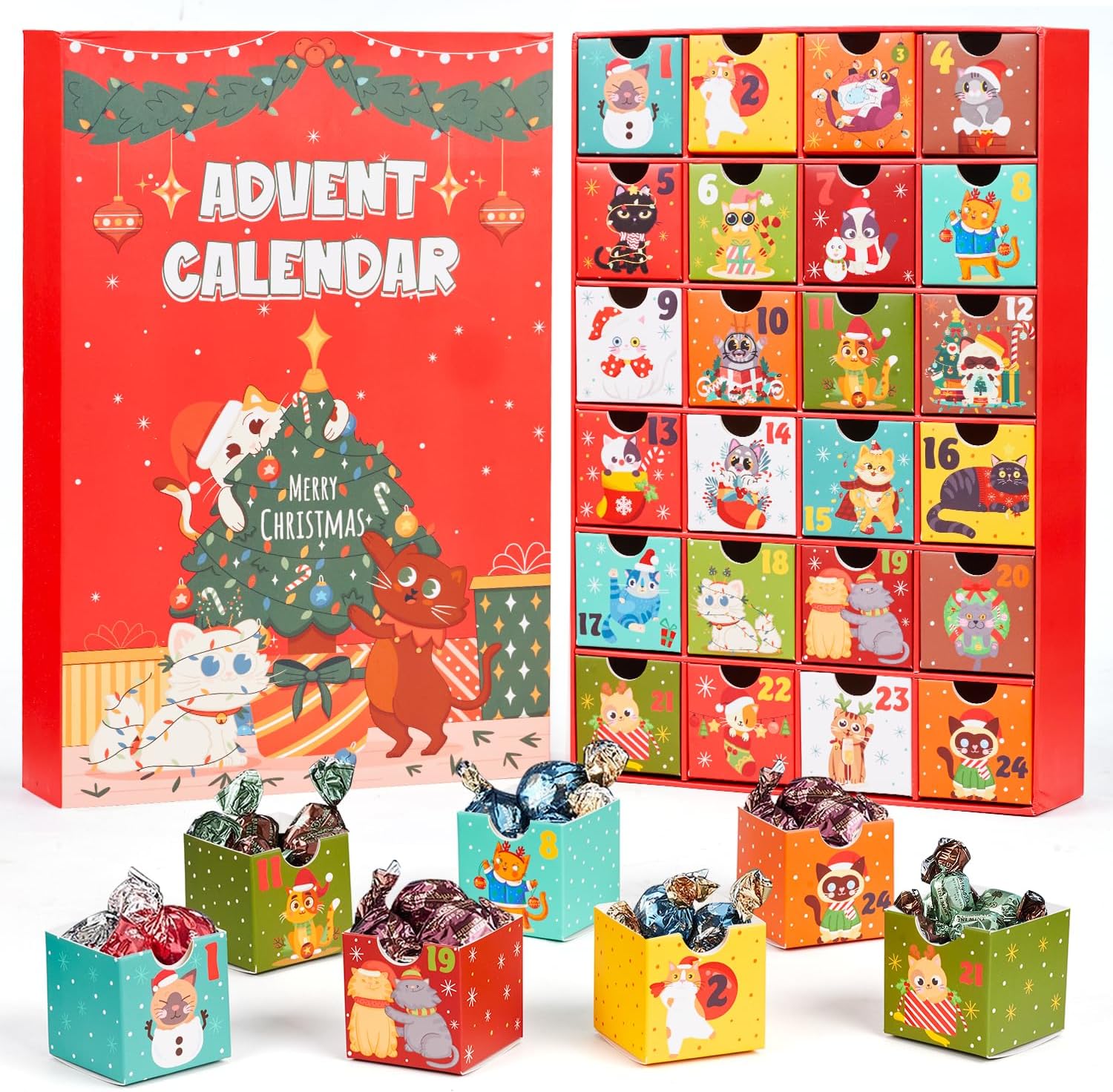 Amazon.com: O Christmas Tree Treasure Box Advent Calendar (Countdown to ...