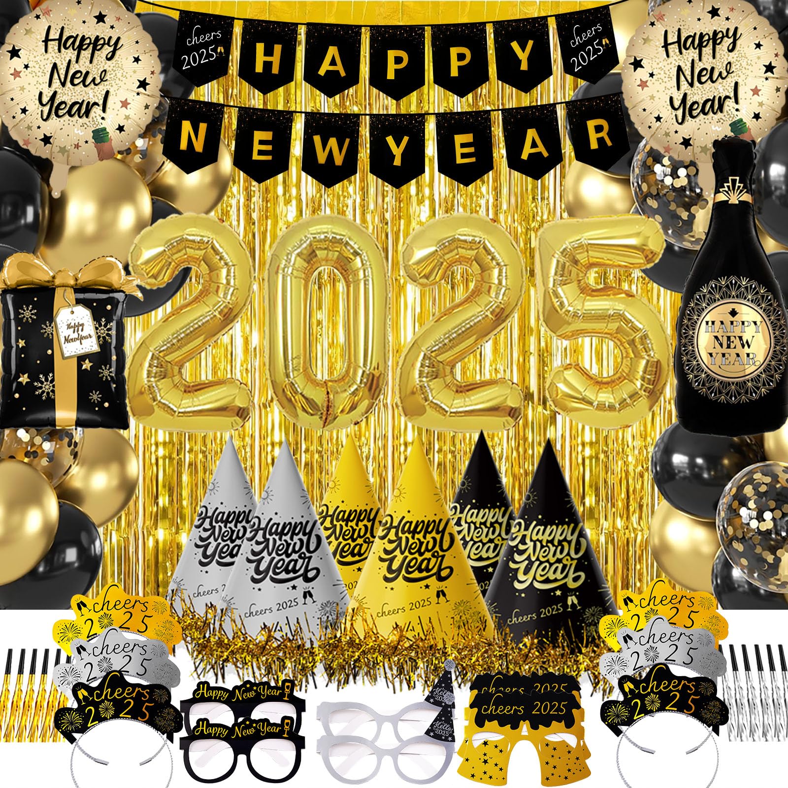 Amazon.com: New Years Eve Party Supplies 2025-Happy New Years ...