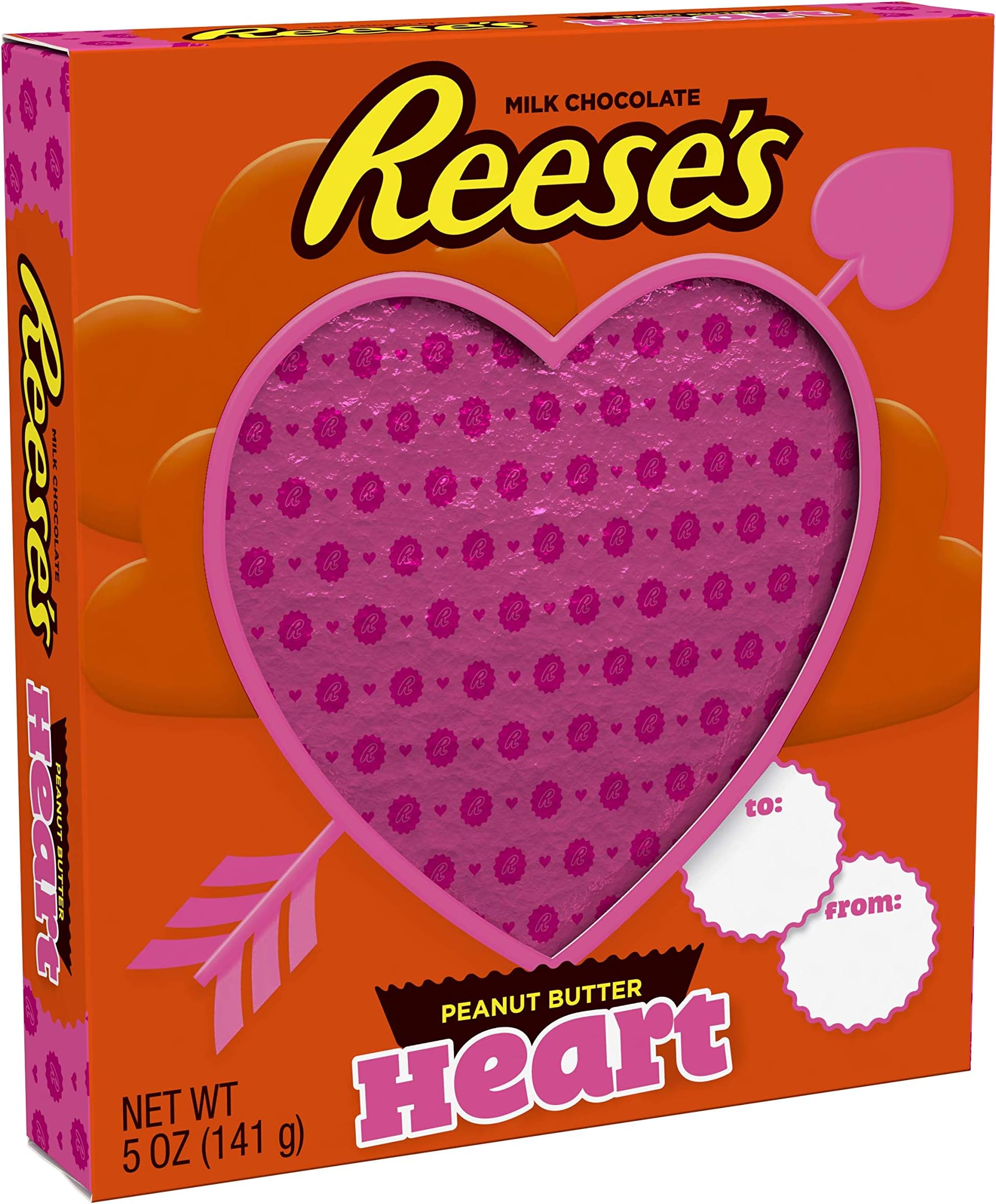 Amazon.com : Reeses Peanut Butter Heart 5 Oz (5 ounces) : Candy And ...