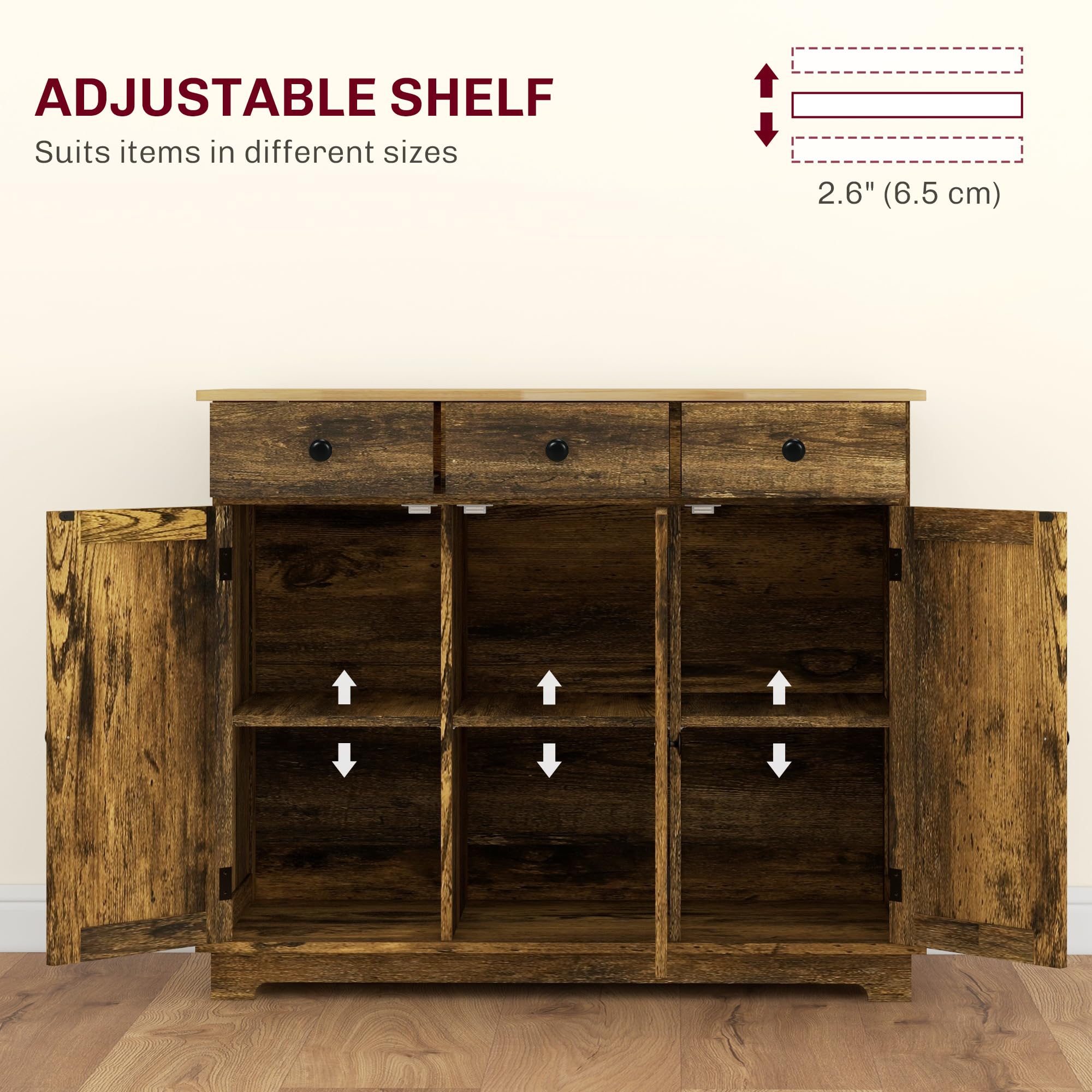 Snapklik.com : HOMCOM Sideboard