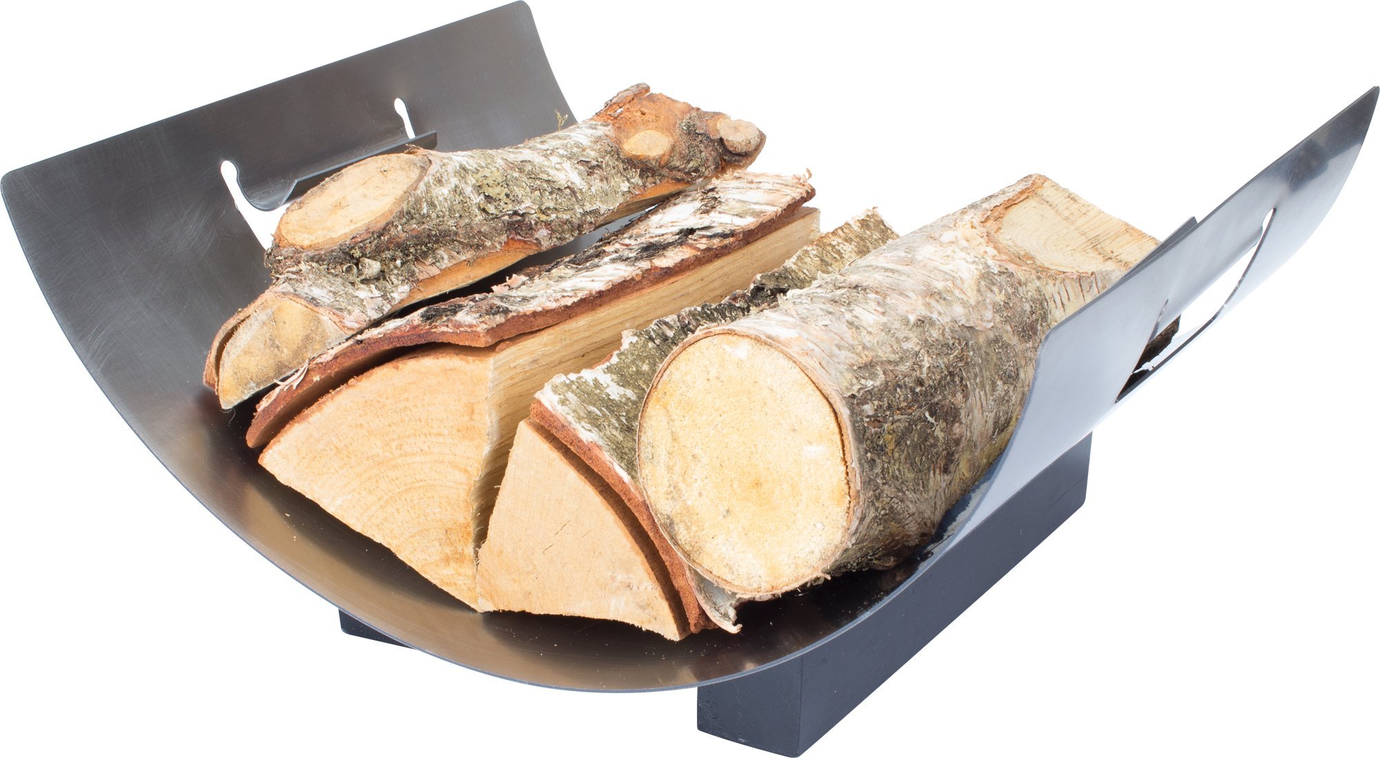 Valiant York Stainless Steel Fireside Log Storage Stand : Amazon.co.uk ...