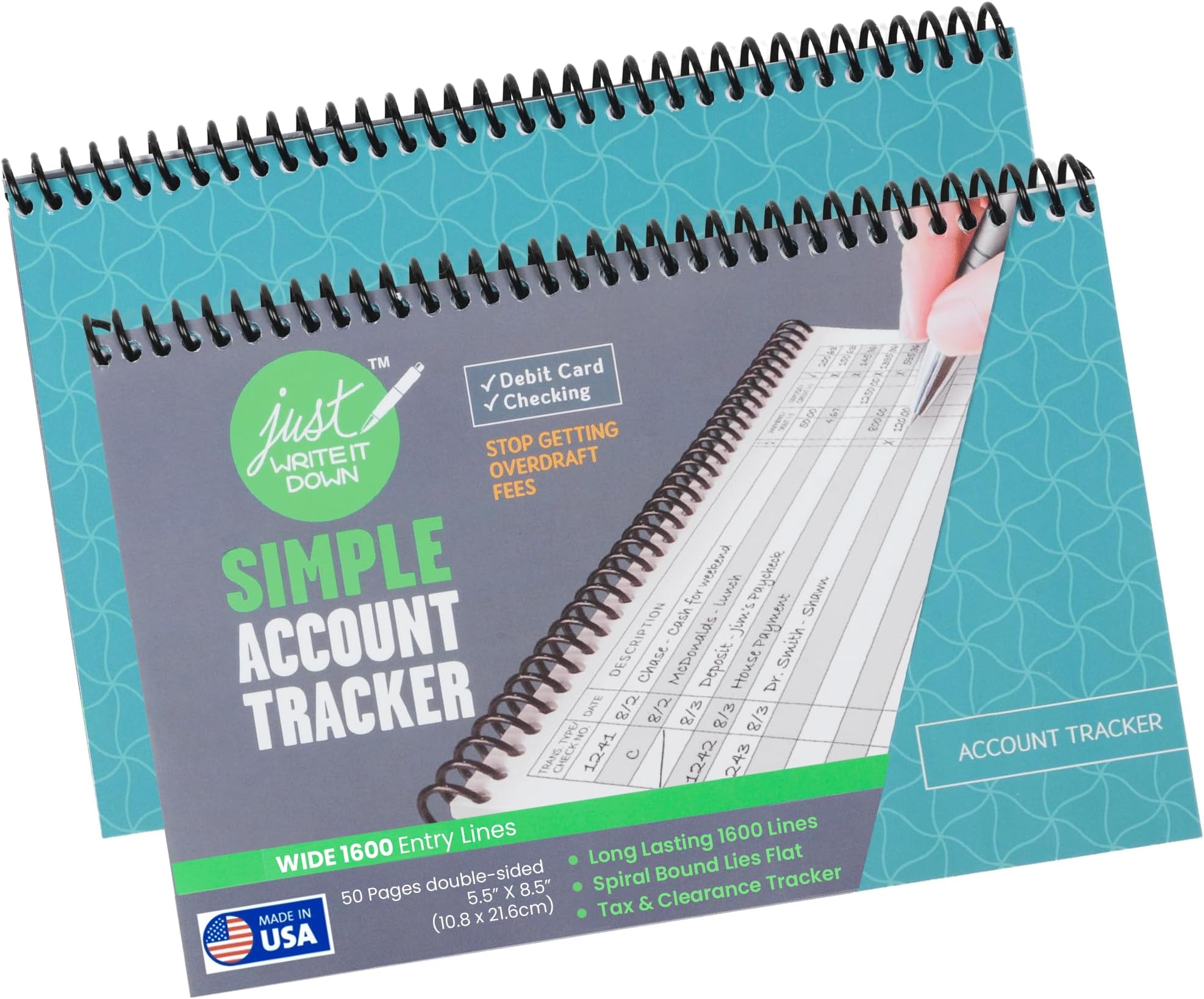 Amazon.com : Debit ATM Mini Checkbook Registers with Balance Column ...