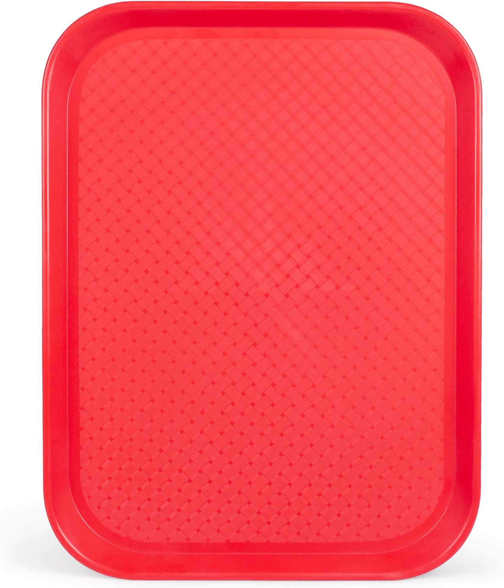 Amazon.com: Handled Cafeteria Tray - 14" x 9" Rectangular Wood Grain ...
