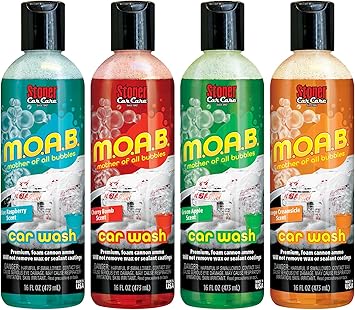 Amazon.com: Stoner Car Care 99046 M.O.A.B. Car Wash Soap Kit – 4 Scents ...