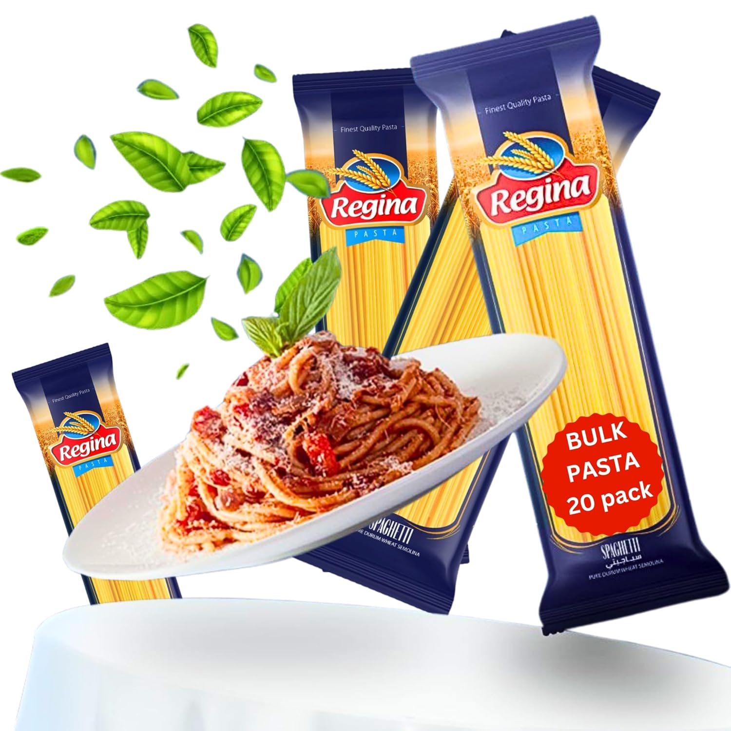 Amazon.com : Bulk Pasta Spaghetti Noodles - Box of 20 Packs - High ...