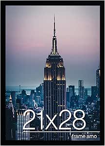 Amazon.com - Frame Amo 21x28 Black Modern Picture or Poster Frame, 1 ...