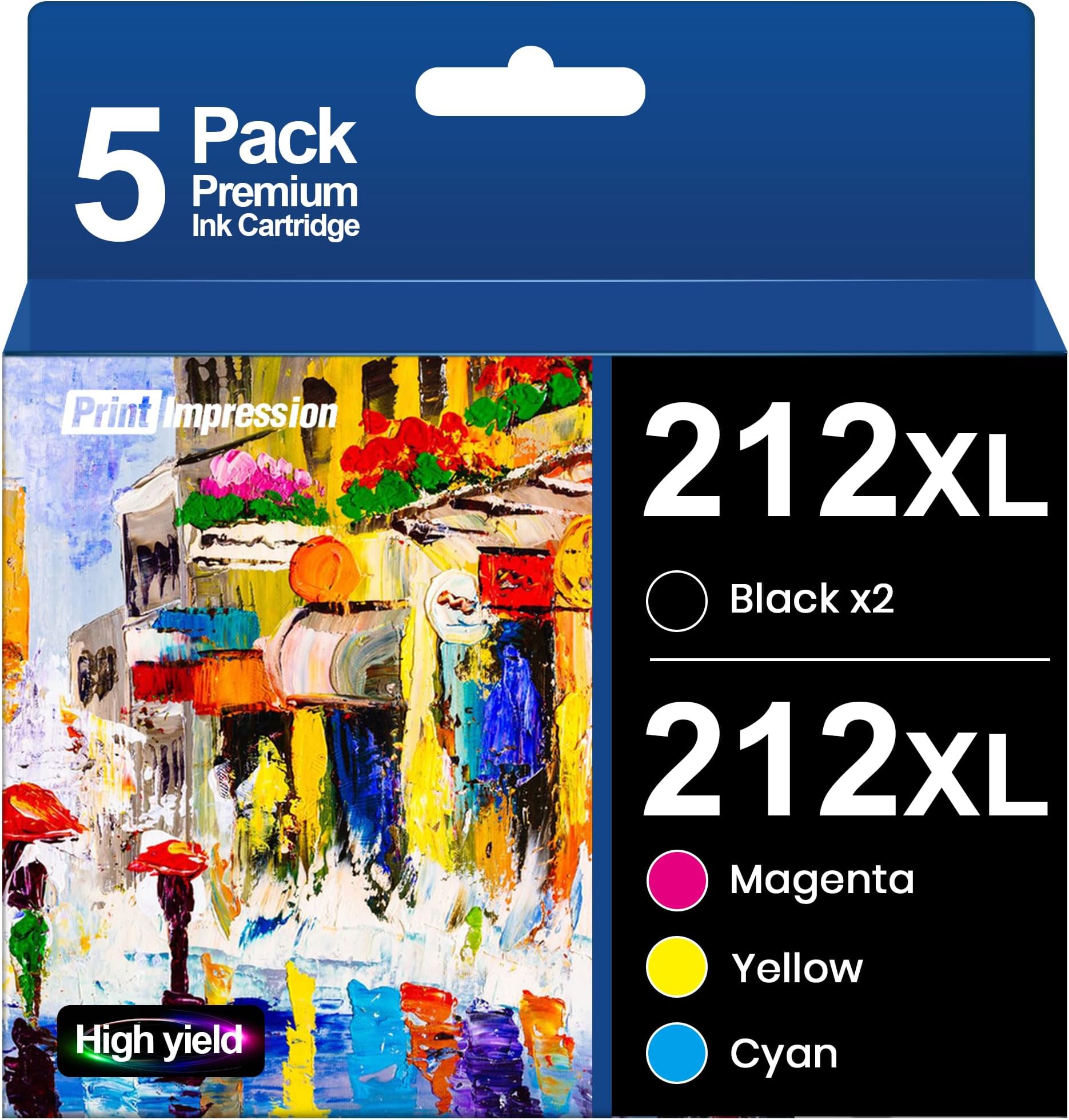 Amazon.com: PrintImpression 212XL Ink Remanufactured for Epson 212 Ink ...