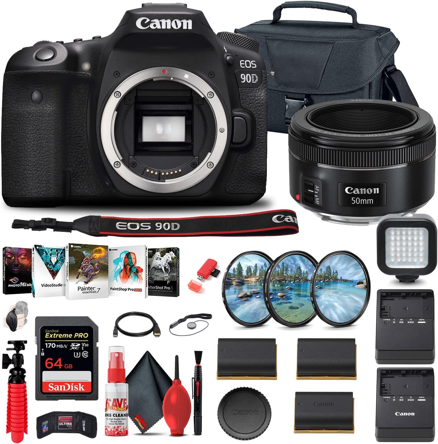 Amazon.com : Canon DSLR Camera [EOS 90D] with Built-in Wi-Fi, Bluetooth ...
