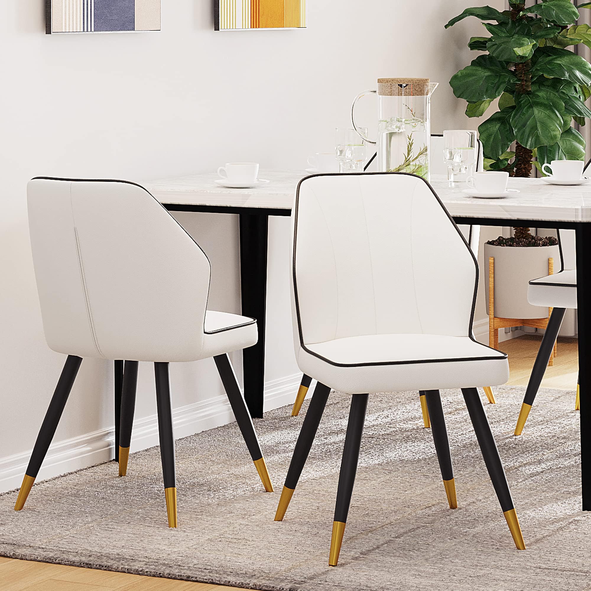 Amazon.com - DYHOME Dining Chairs Set of 2 Kitchen Chair Mid Century ...