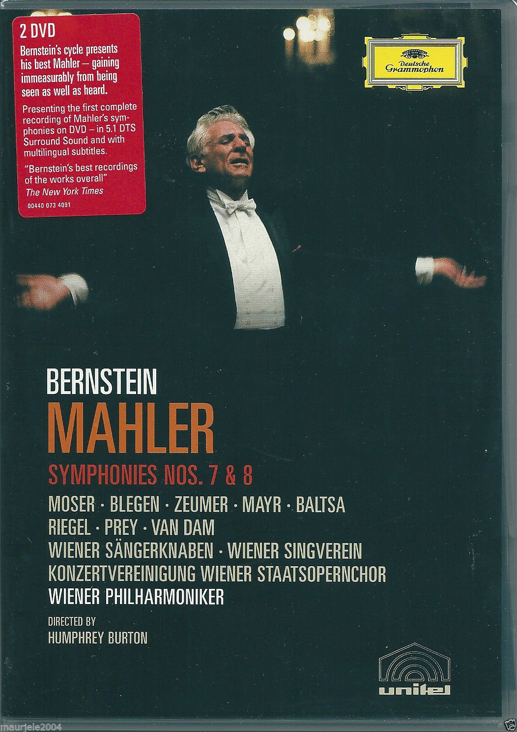 Amazon.com: Mahler - Symphonies 7, 8 / Leonard Bernstein, Edda Moser ...