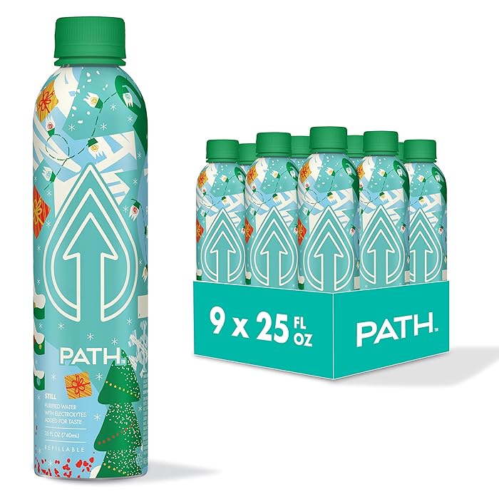Buy PATH Holiday Limited Edition Bottle, Still Bottled Water, 25 fl oz ...