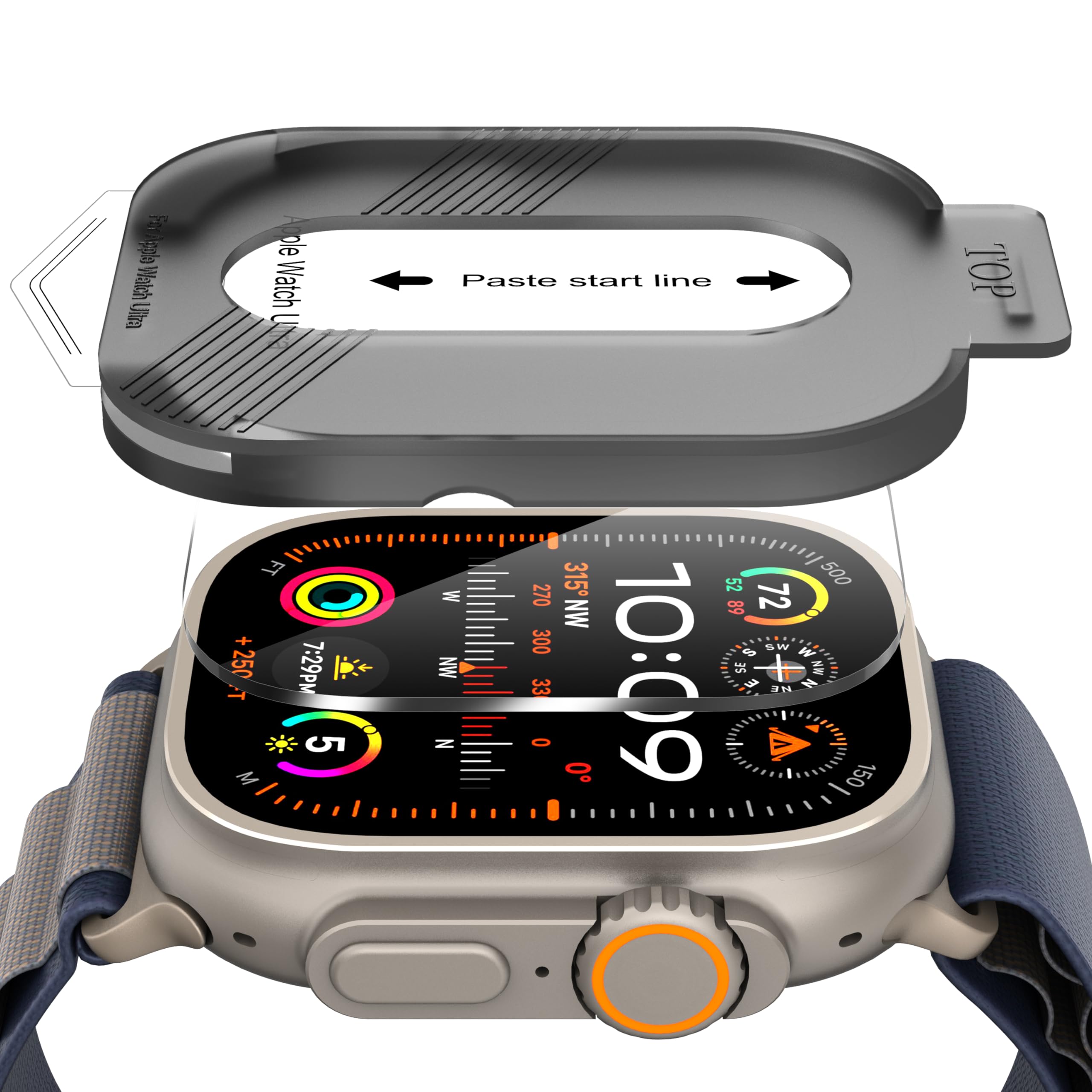 Diruite 2-Pack Screen Protector for Apple Watch Ultra/Ultra 2 49mm ...