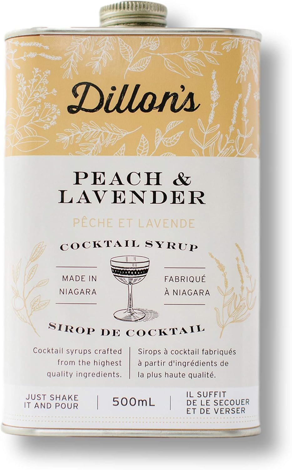 Dillon's Small Batch Distillers Cocktail Syrup (Peach & Lavender ...