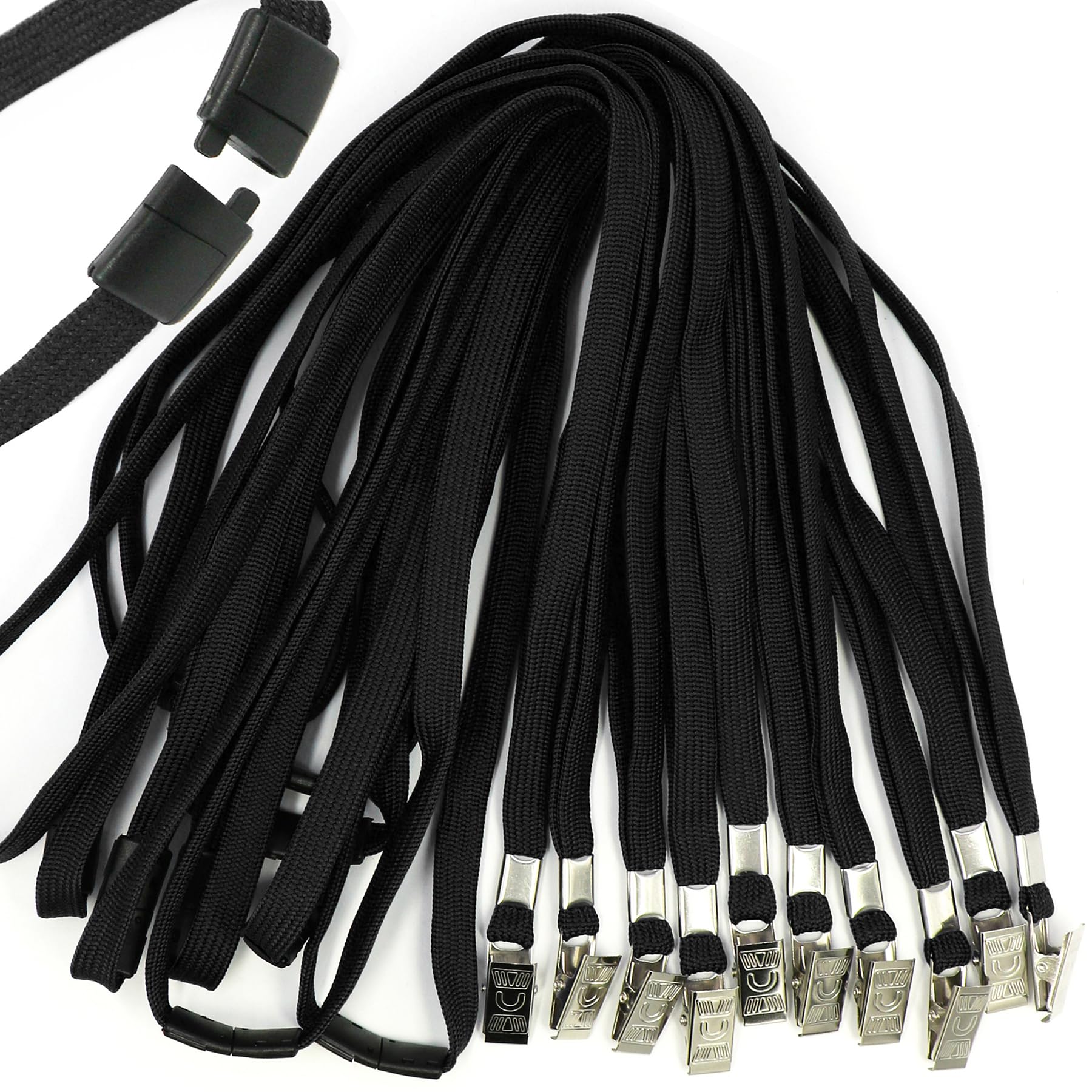 Amazon.com : Ollain 25 Pack Flat Breakaway Safety Lanyards for ID ...
