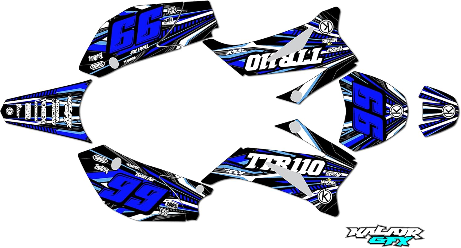 Amazon.com: Kalair GFX Graphics Kit for Yamaha TTR 110 (2008-2023 ...