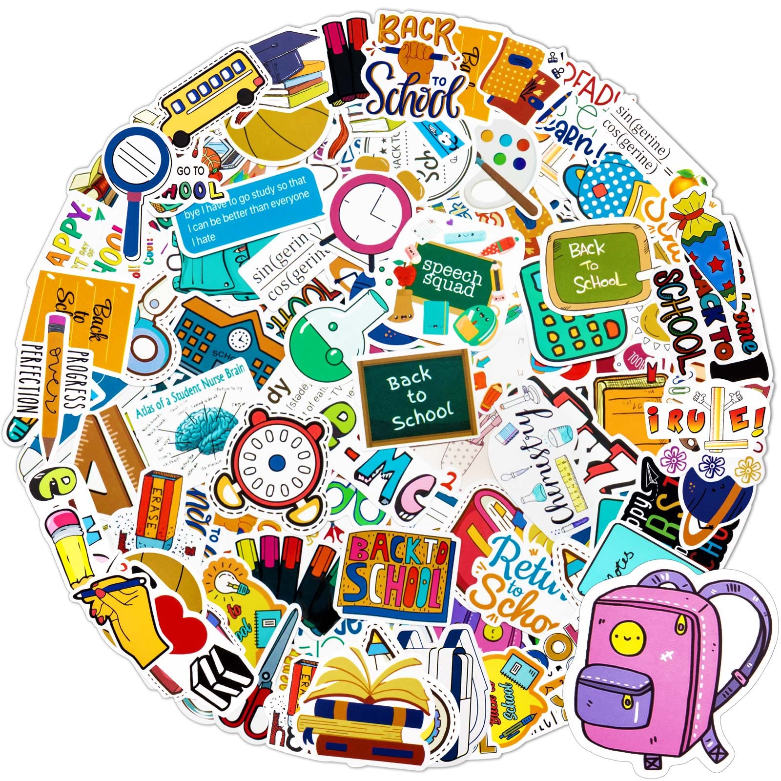 Buy 200pcs Back to School Stickers - School Stickers for Students ...