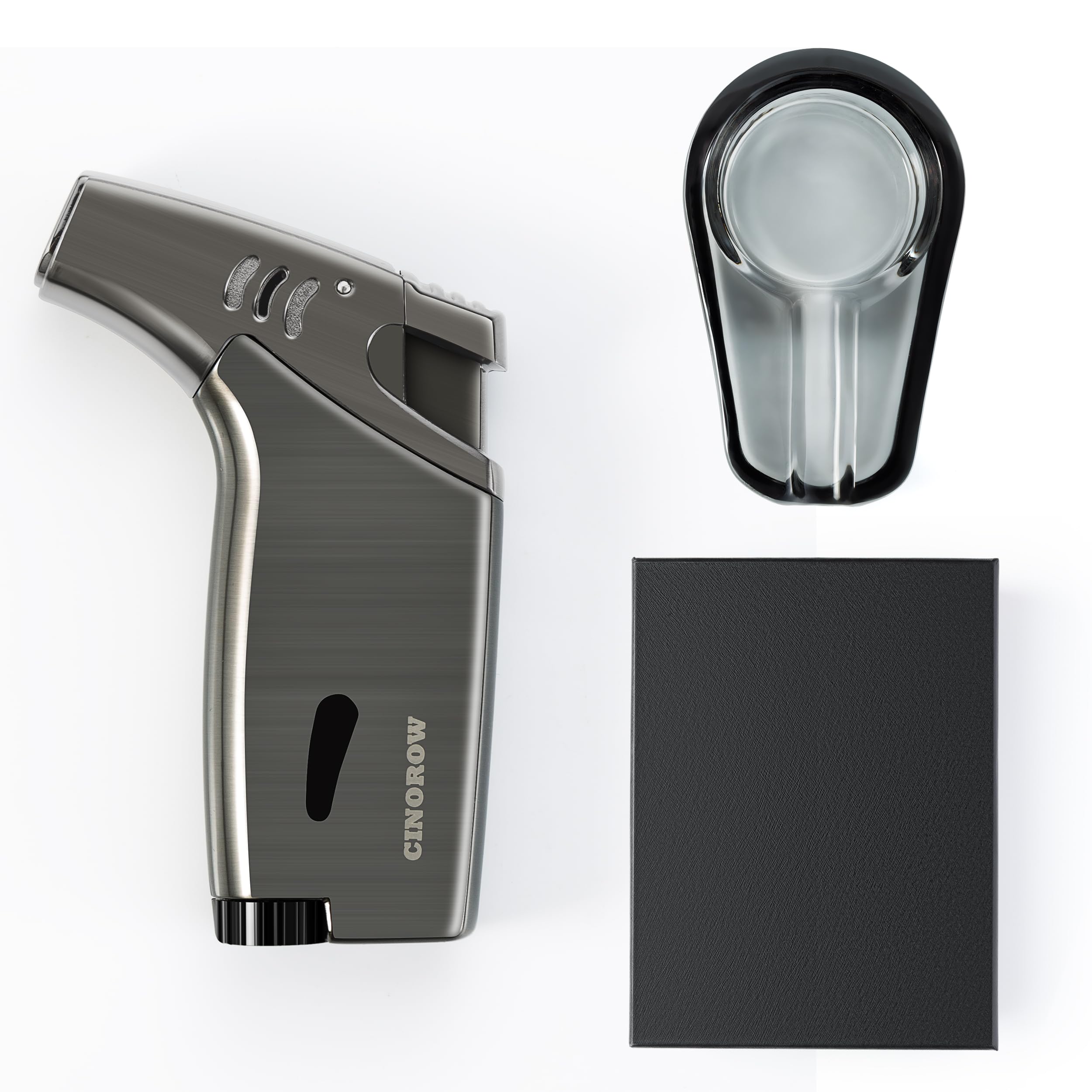 Snapklik.com : Torch Lighter And Ashtray Set, Single Jet Flame Lighter ...