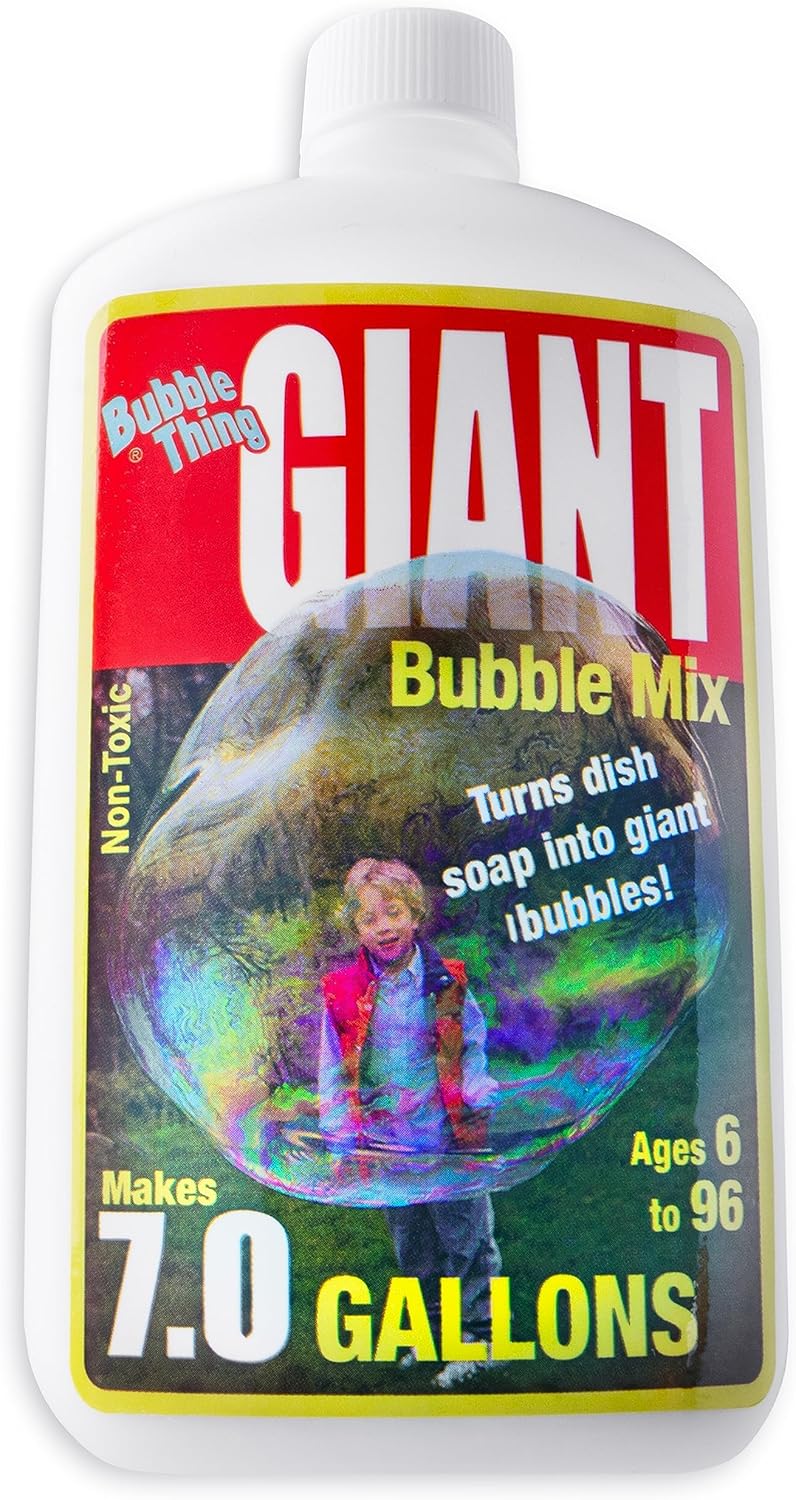 Amazon.com: BUBBLETHING Giant Bubble Mix | Concentrate Makes 7 Gallons ...