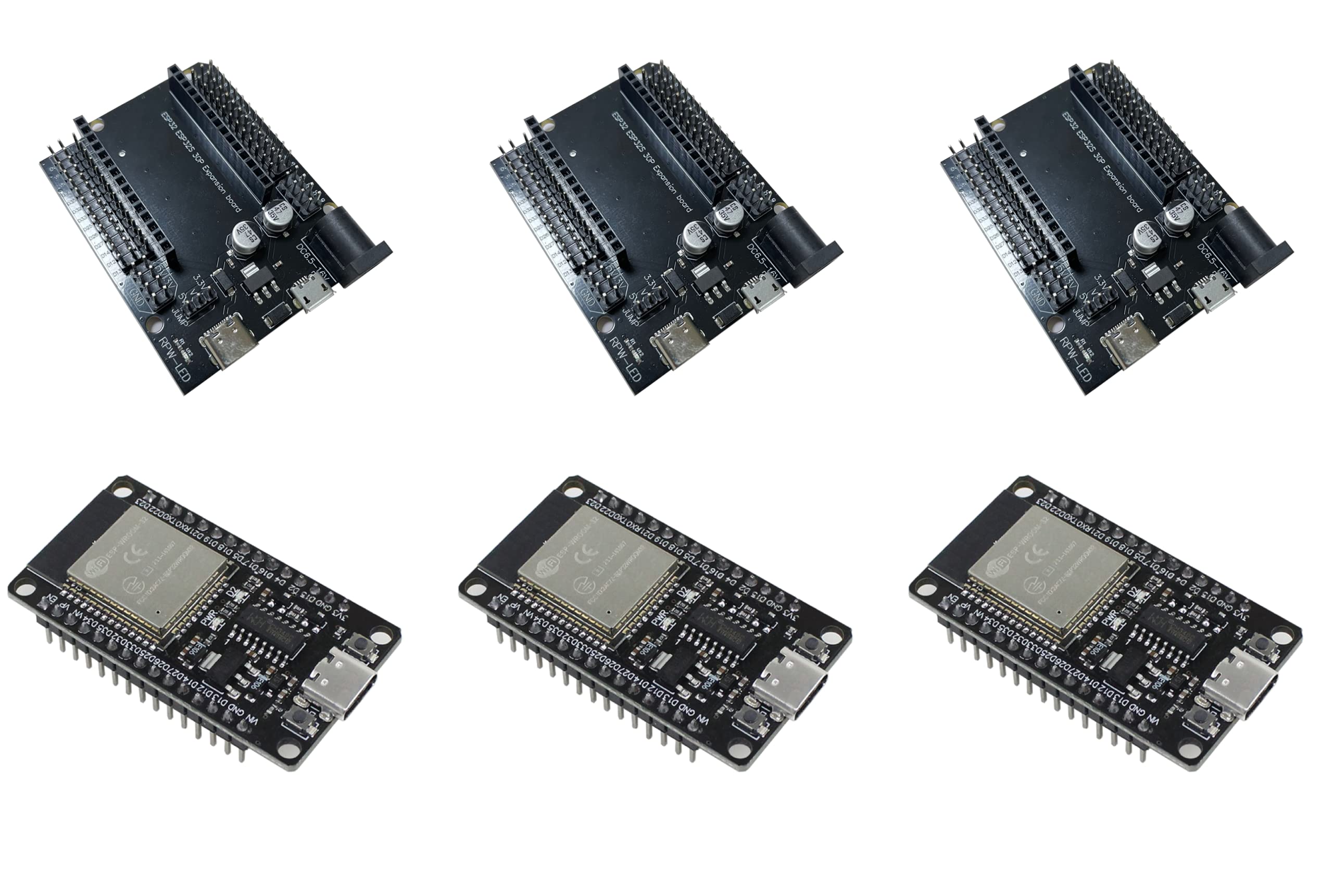 3 Juegos Esp32s Esp32 Placa De Desarrollo Esp32 Wroom 32 30 Pines Tipo C Usb Microusb Esp32
