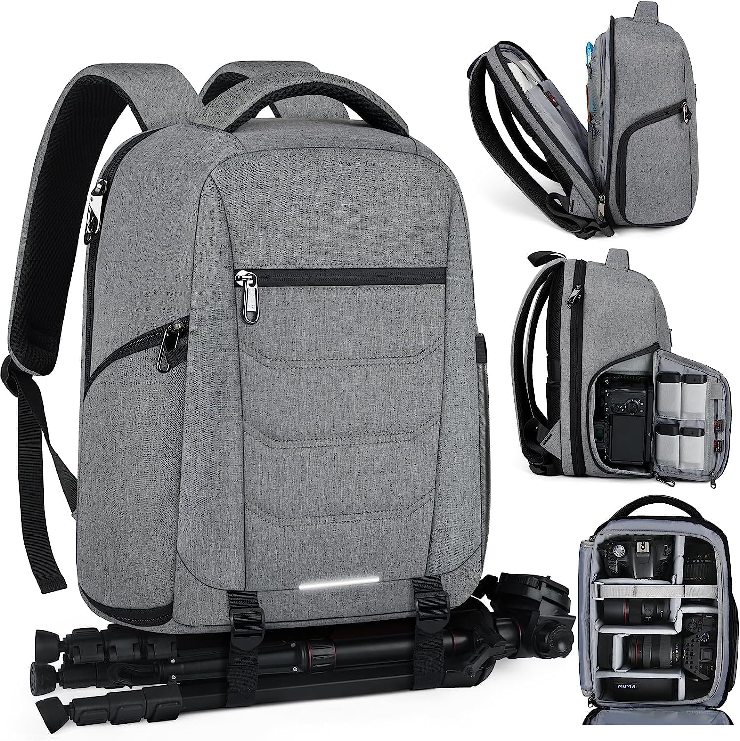 Amazon.com : SDYSM Camera Bag Backpack Professional for DSLR SLR ...