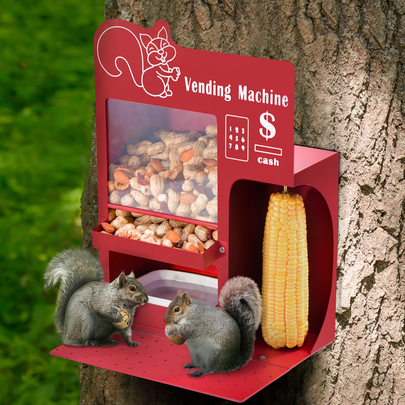 Amazon.com : Squirrel Feeder, Interesting Vending Machine Shape, 3-in-1 ...
