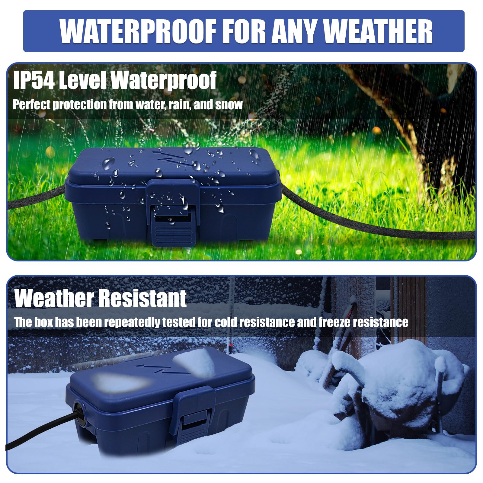 Snapklik.com : 3PCS Weatherproof Electrical Connection Box, Outdoor ...