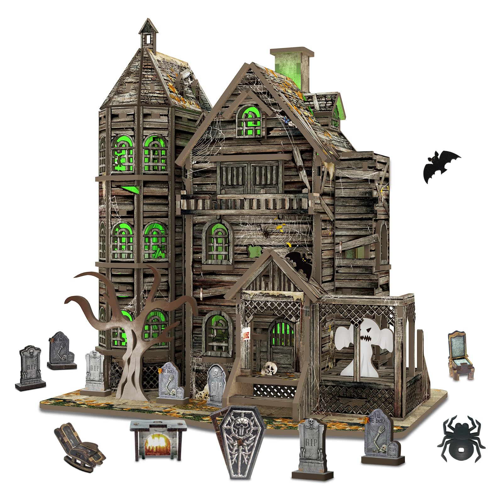 Cardboard Miniature Haunted House
