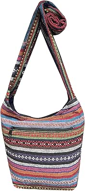 Amazon.com: Small Aztec Messenger Bag - Handmade Woven Hippie Hobo ...