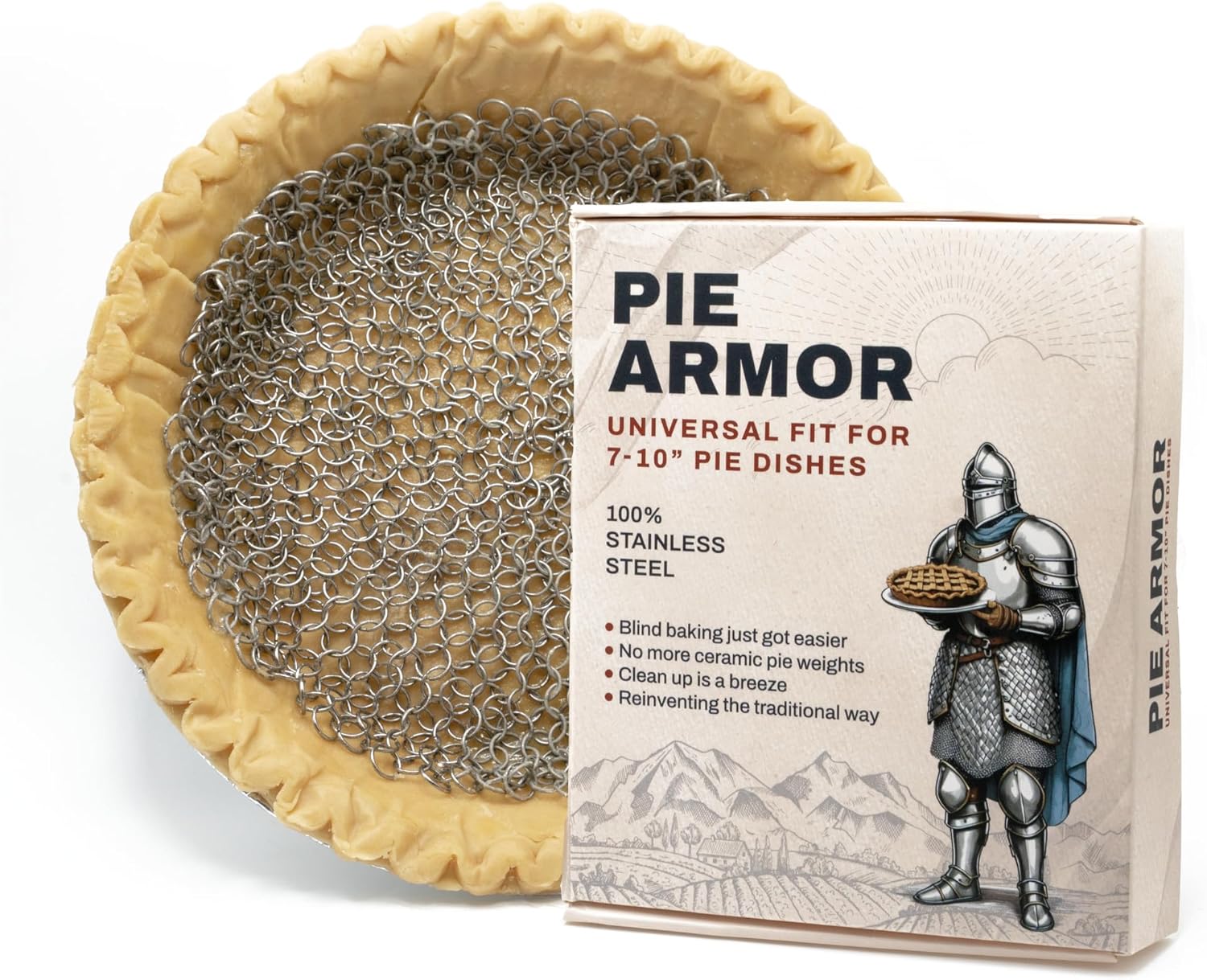 Amazon.com: BakeBarn Pie Armor, Universal Fit Pie Weight for 7-10 inch ...