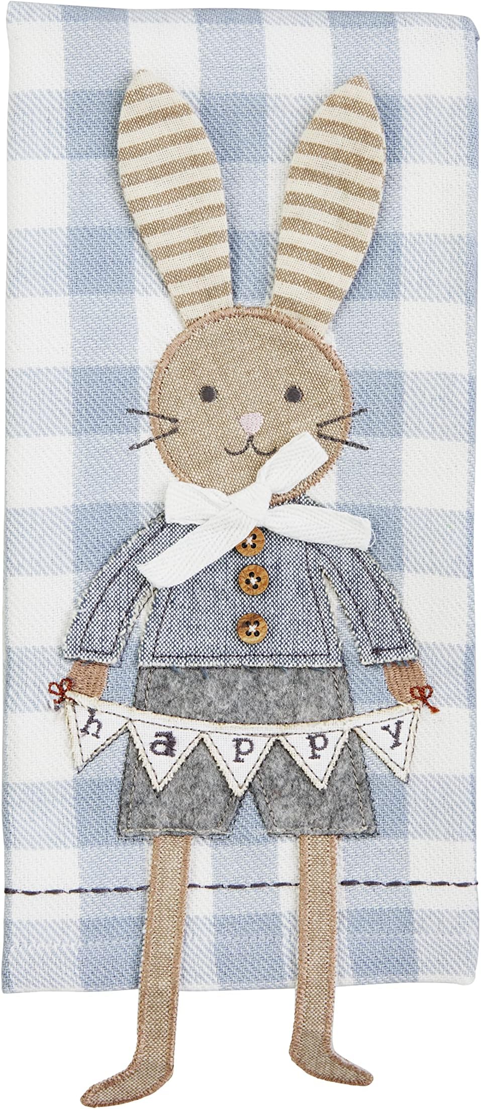 Amazon.com: Mud Pie Easter Dangle Towels, Happy Spring; 14" x 21 ...