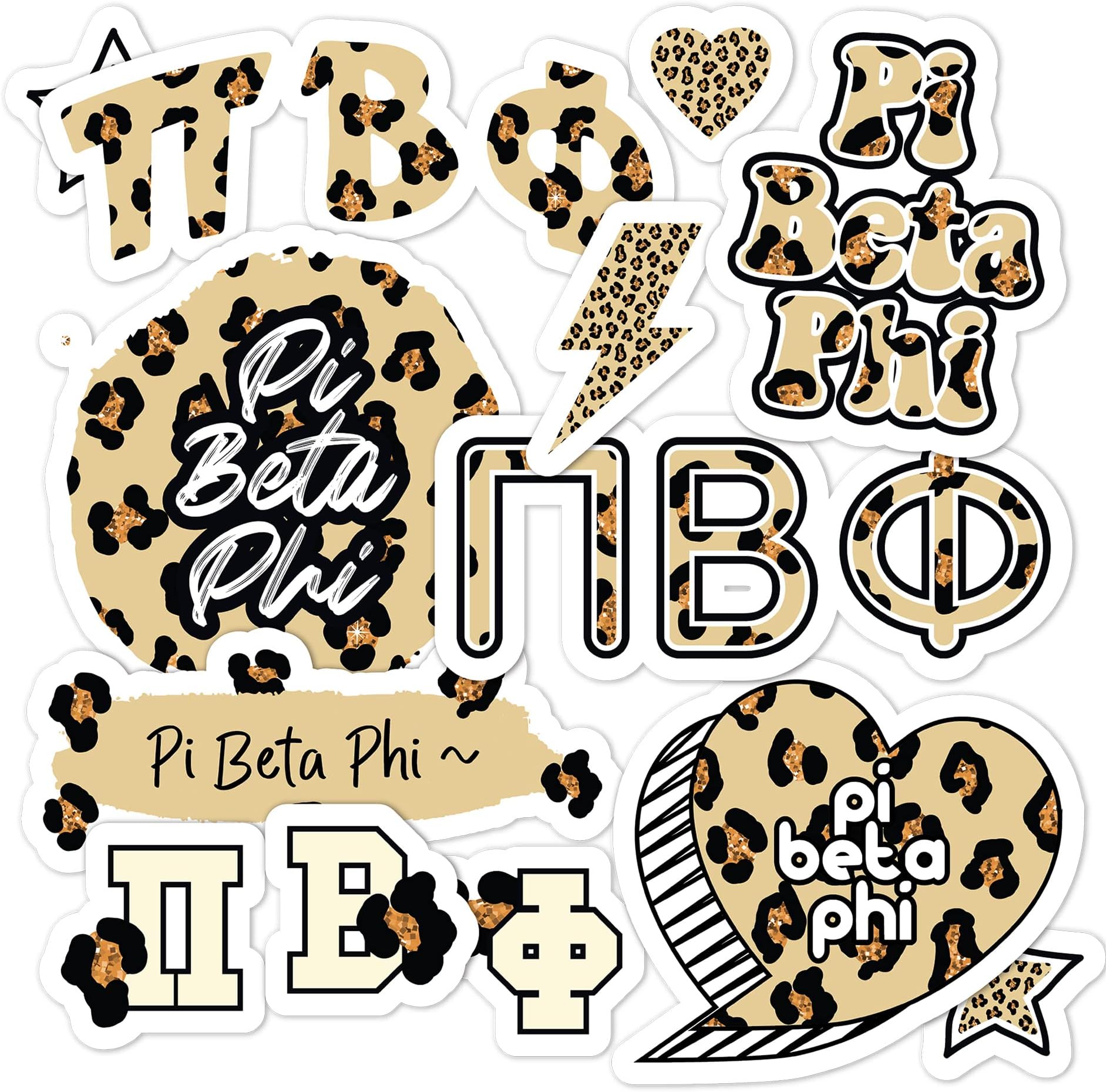 Amazon.com: Pi Beta Phi Standard Sticker Sheet Decal Laptop Water ...