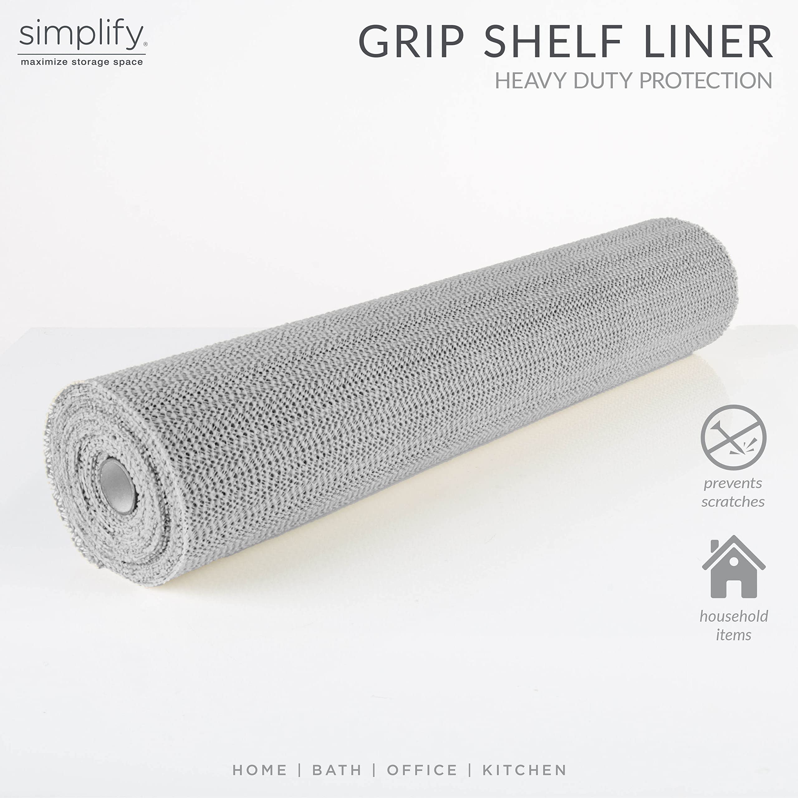 Snapklik.com : Non-Adhesive Smooth Top Grip Liner Shelf Countertops ...