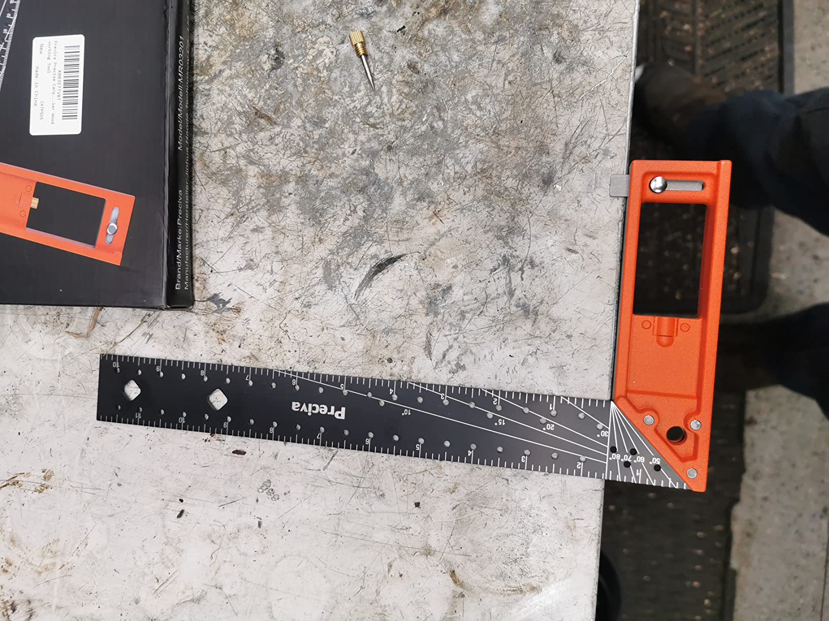 12” /30cm Precise Carpenter Square Layout Tool | Scribing Needle ...