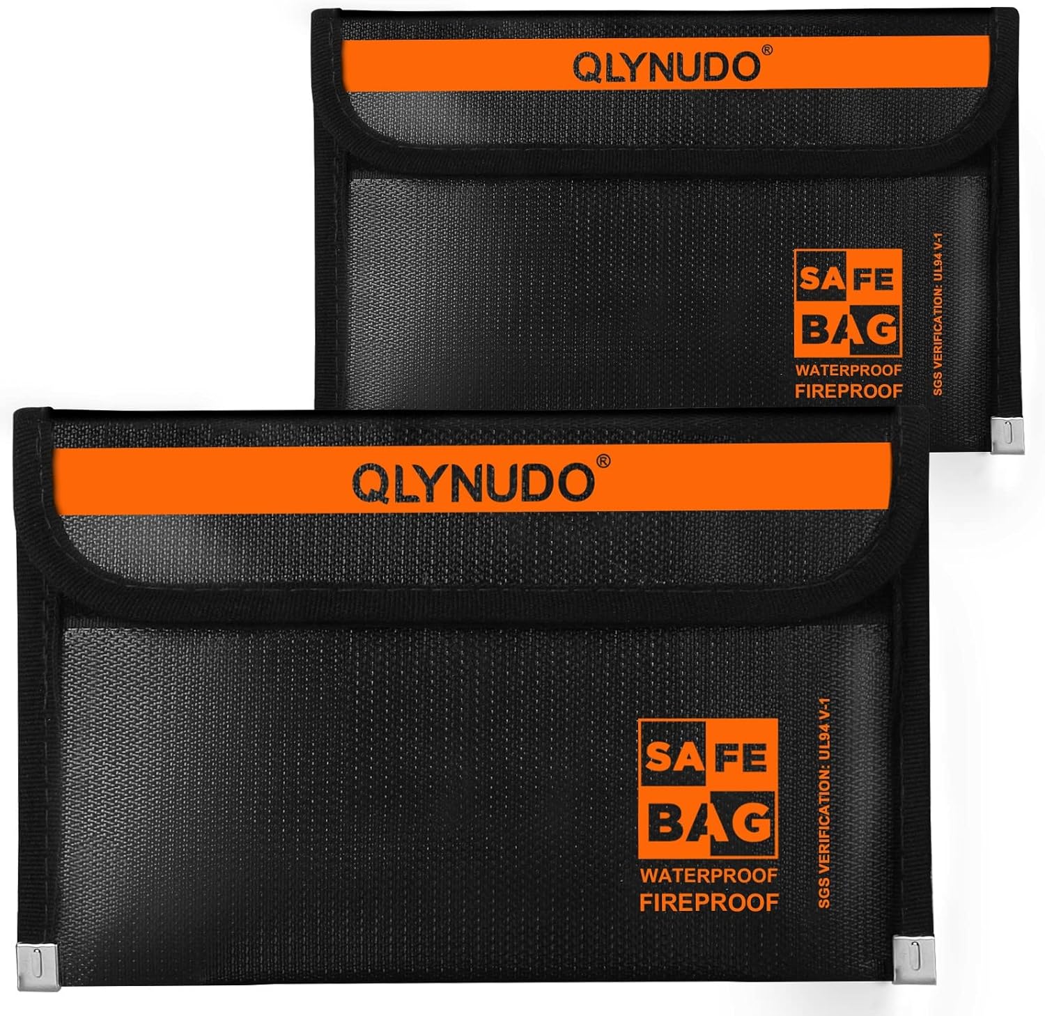 Portable Fireproof Money Envelopes for Cash and Document (8x5", Inside ...