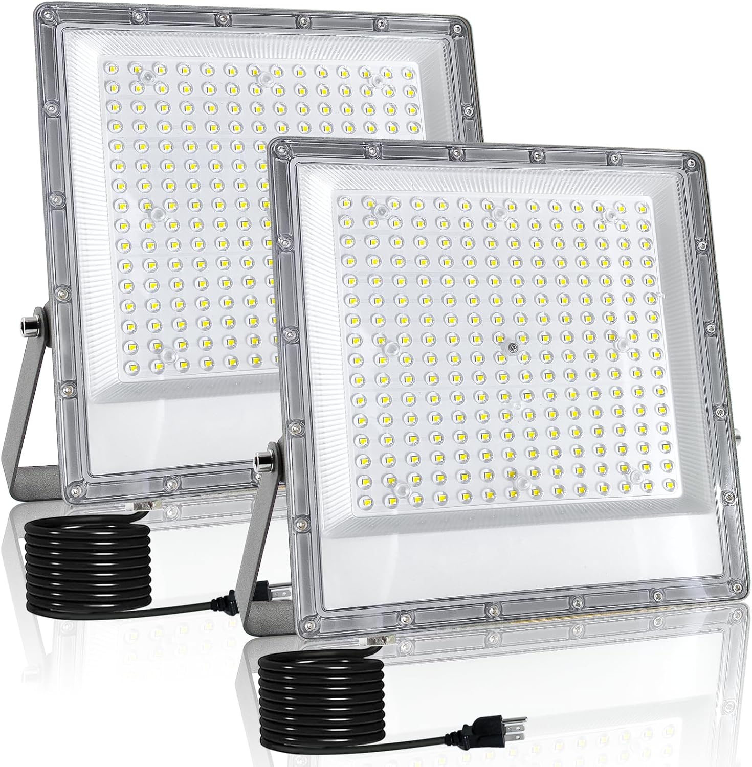 OUSIDE 2 Piezas 200W Reflectores Led Exteriores,con Interruptor,IP66 Water Proof, para Parques ...