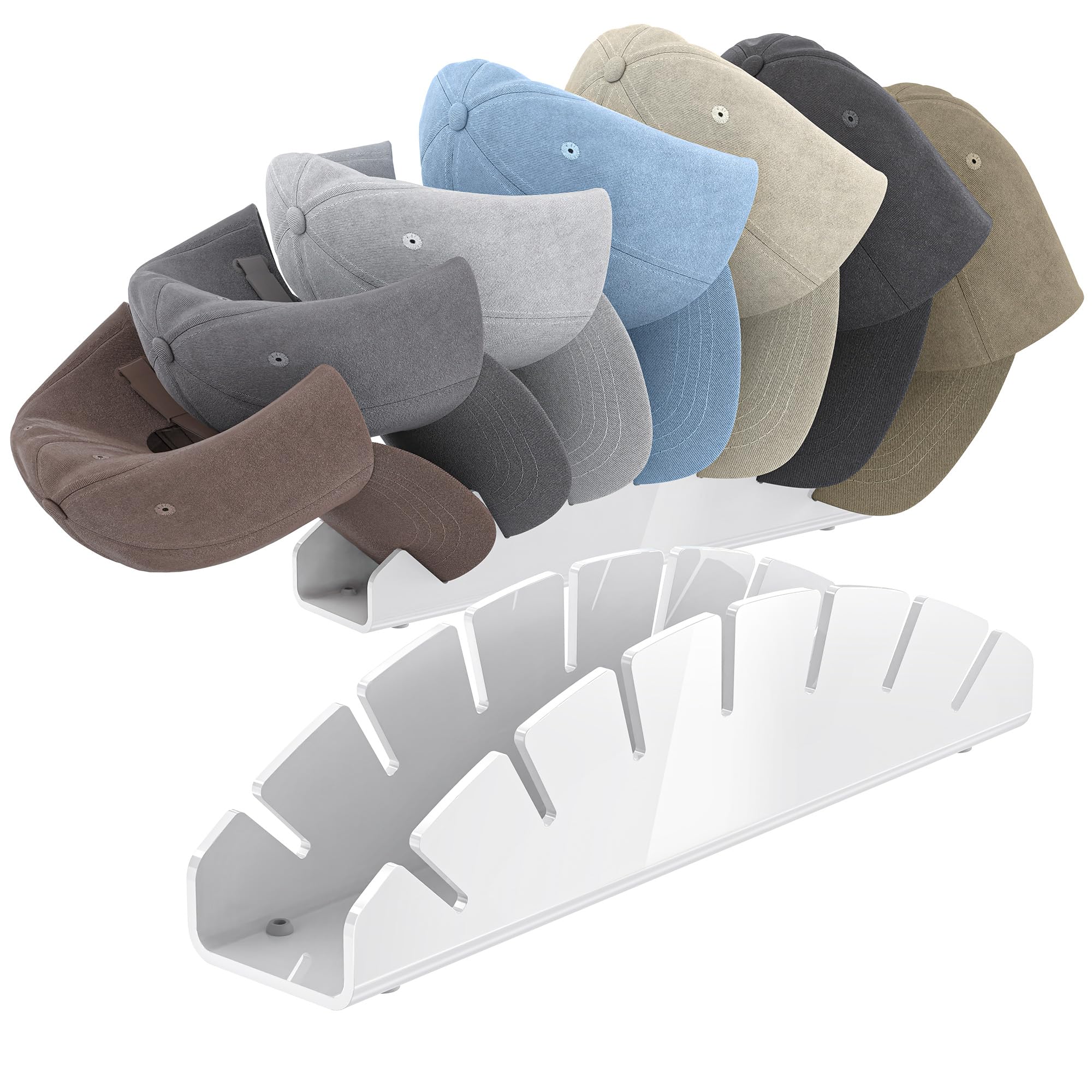 Hat Organizer for Baseball Caps Display Stand - 2 Pack, Hat Stand for ...