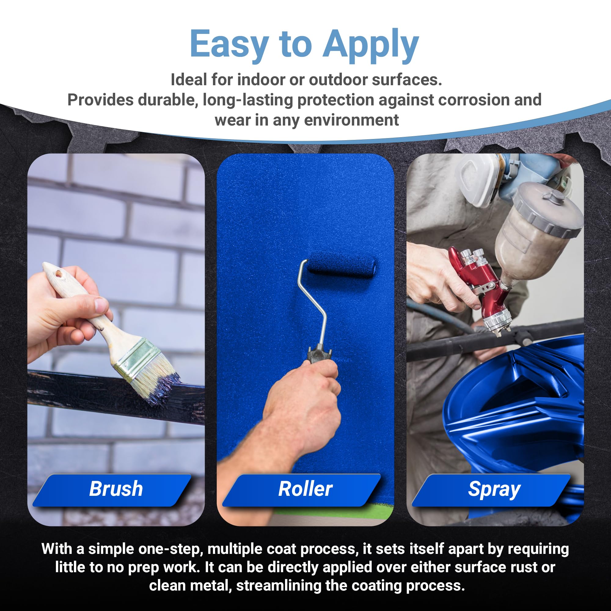 Snapklik.com : RUST BULLET DuraGrade Color - Blue - 5 Gallon - Advanced ...