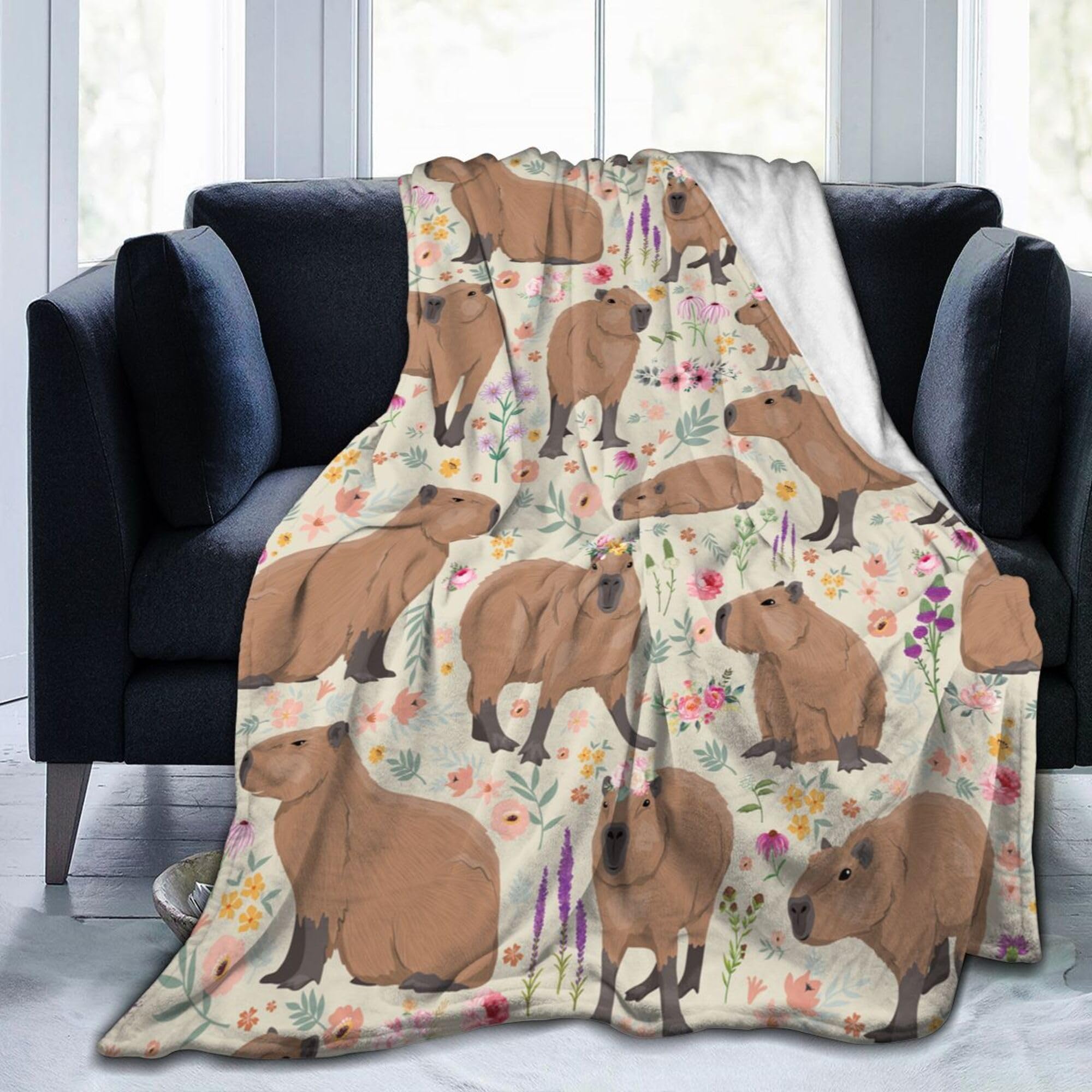 Amazon.com: peakman Capybara Blanket Throw,Capybara Gifts Blanket for ...