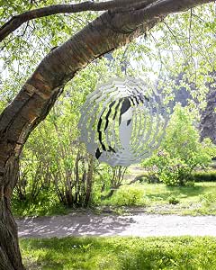 Amazon.com: Blue Whale Wind Spinner 3D Stainless Steel, 8 in Sun Shape ...