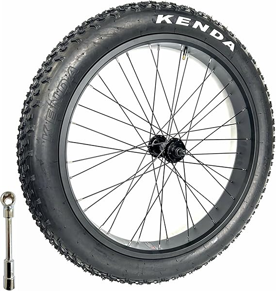 Amazon.com : Electric Fat Bike Front Wheel 26''x4.0 with Tire Bearing ...