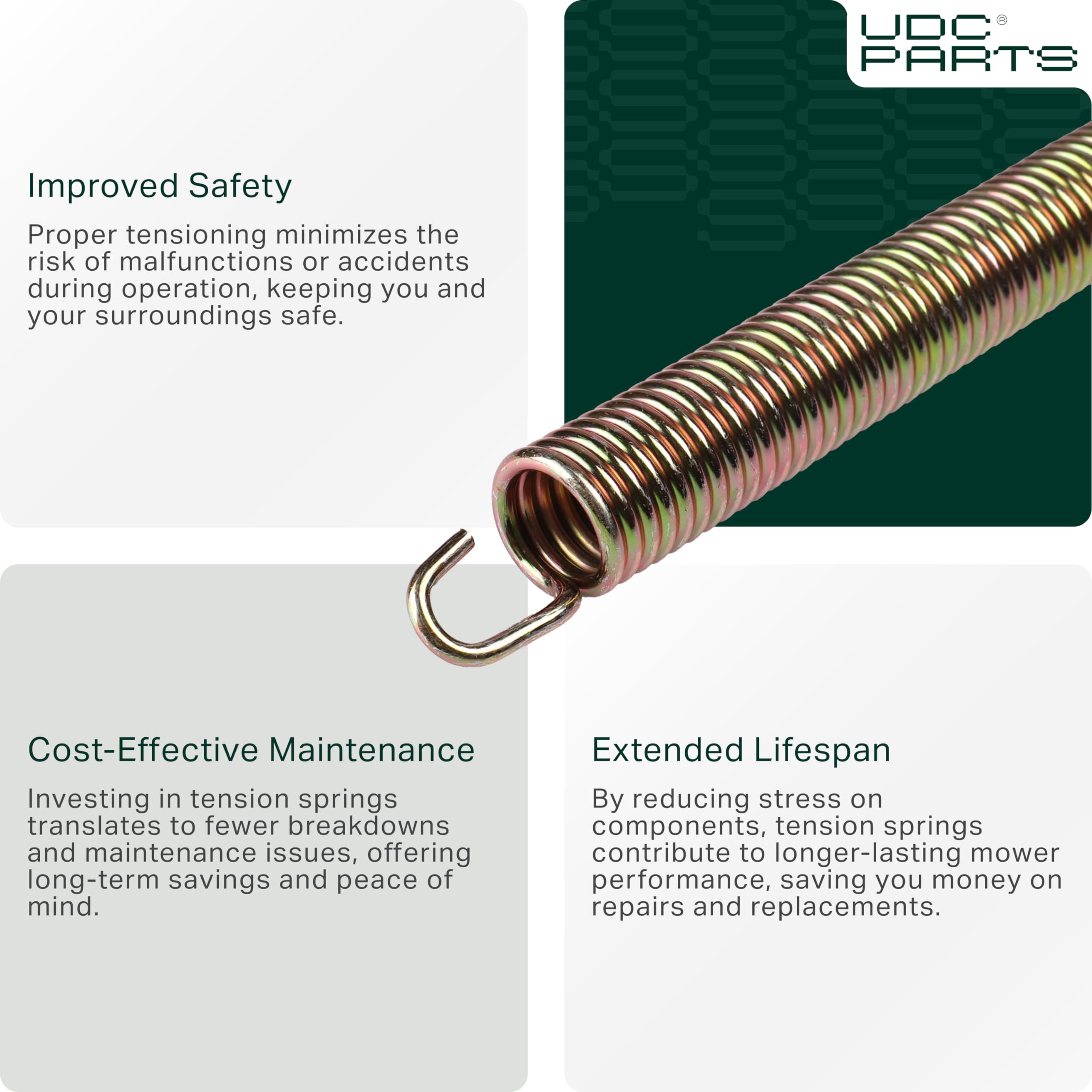 Snapklik.com : 932-0594A Tension Spring For MTD Troy Bilt White Huskee ...