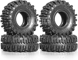 Amazon.com: WLYEJEA 1.0" RC Crawler Tires 55mm All Terrain Sticky ...
