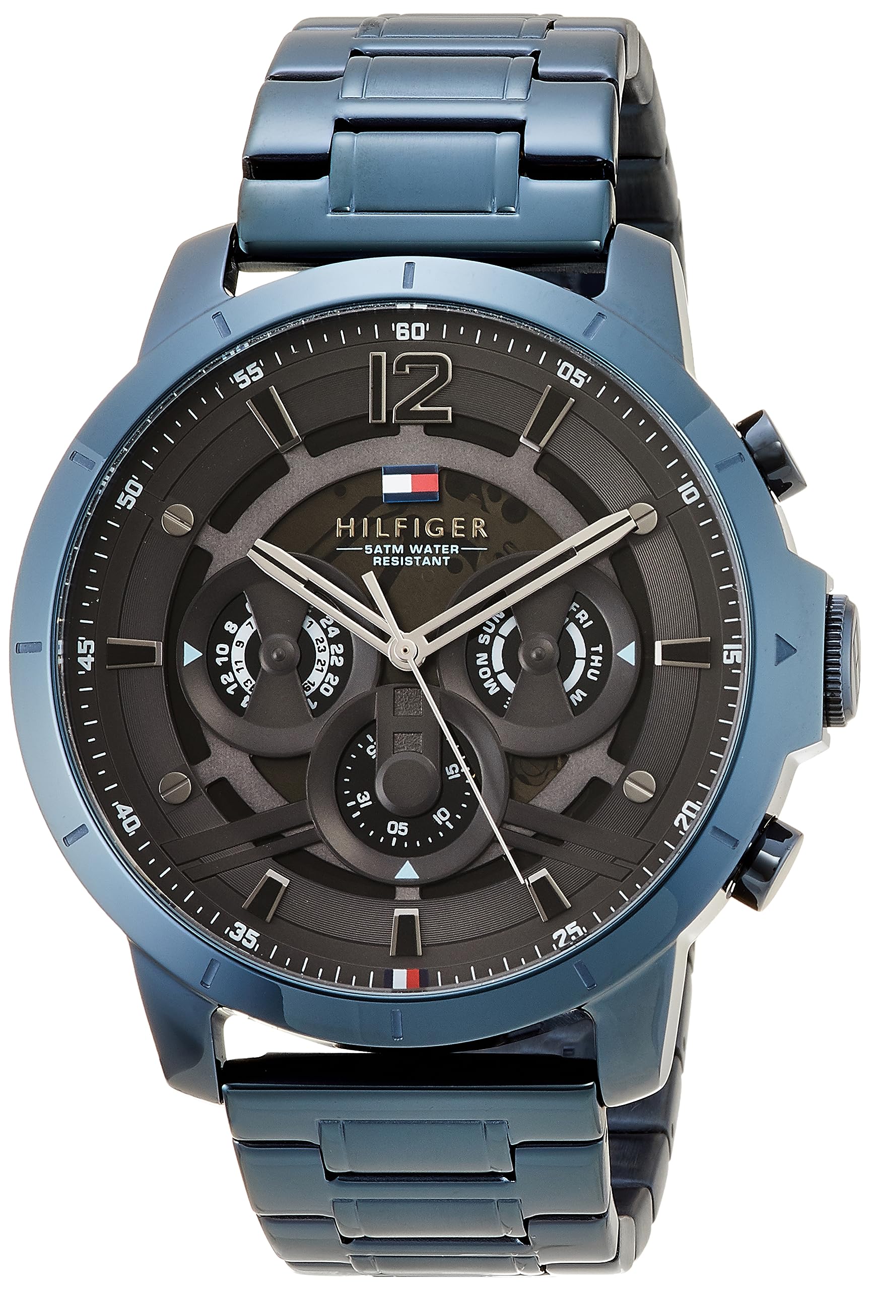 Amazon.co.jp: トミーヒルフィガー 腕時計 LUCA ブラック文字盤 ステンレススチール クオーツ 1710493 [並行輸入品 ...