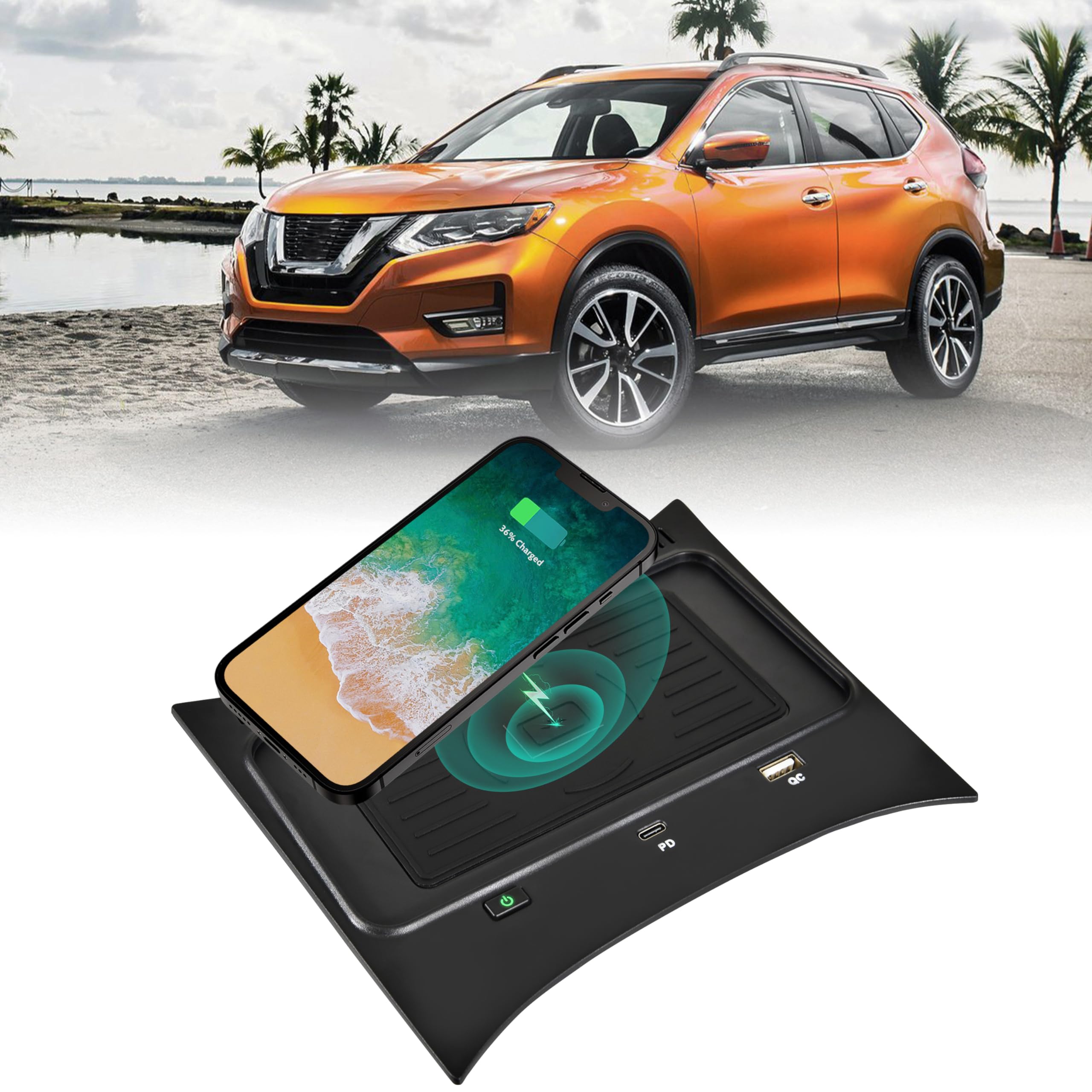 Amazon.com: KEWISAUTO Wireless Charger for Nissan Rogue S, SV, SL ...